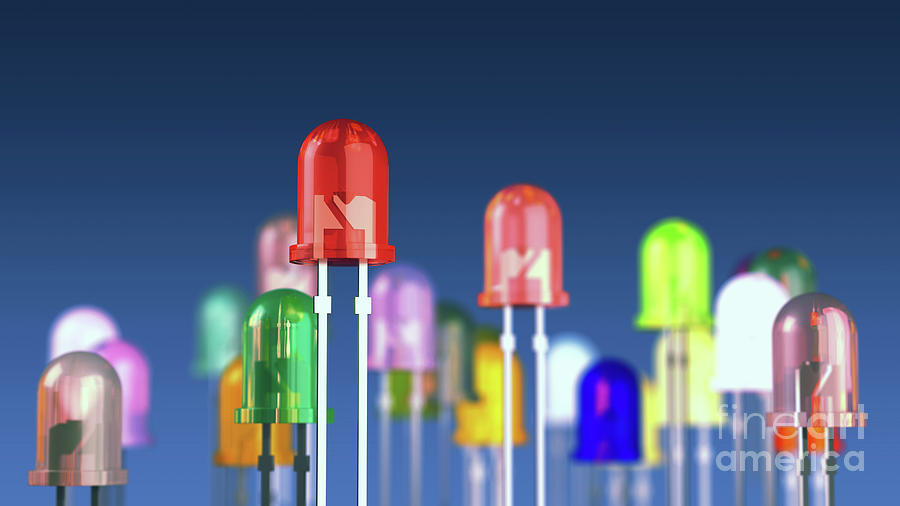 Leds Photograph by Nobeastsofierce/science Photo Library - Fine Art America