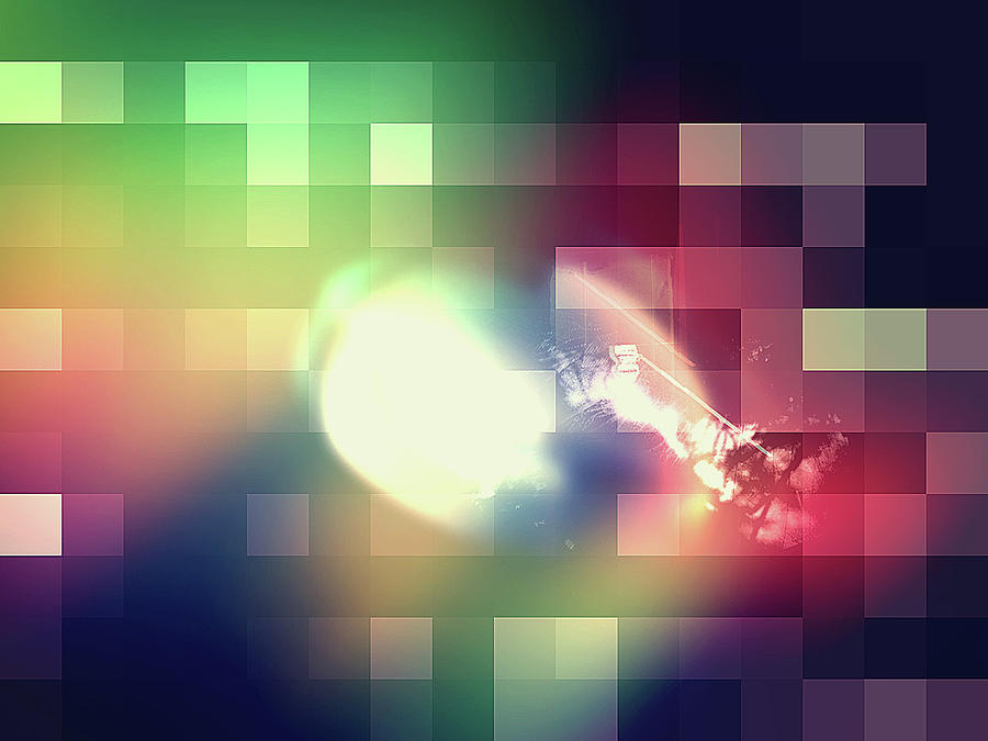 Light Pixels Painting by Jaime Enriquez - Fine Art America