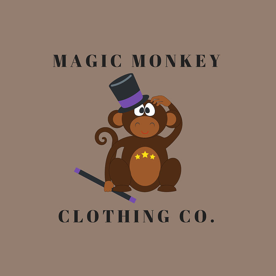 Magic monkey Logo Digital Art by Scott Jansen - Fine Art America