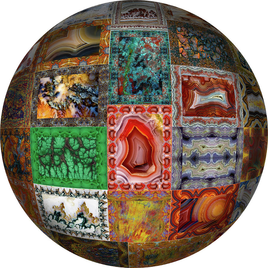 Photoshop Designed Globe With Group Photograph by Darrell Gulin | Pixels