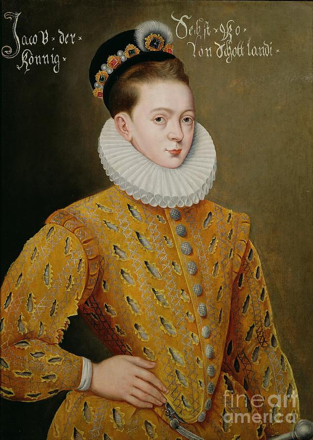 Portrait Of James I Of England And James Vi Of Scotland Painting by ... Portrait Of James I Of England And James Vi Of Scotland Painting by ...