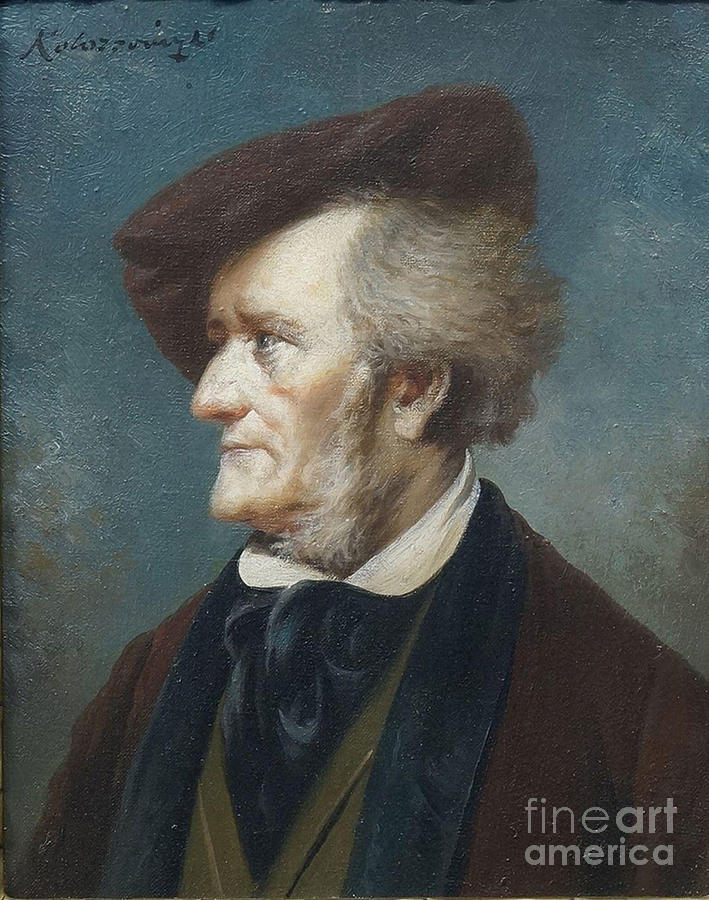 Portrait Of The Composer Richard Wagner #1 by Heritage Images
