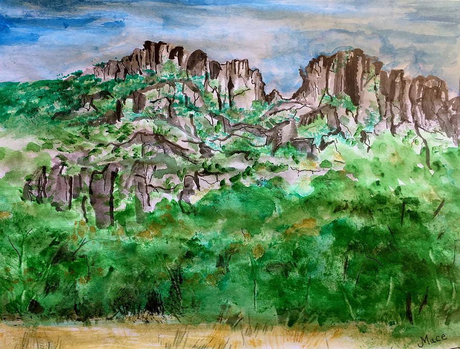 Seneca Rocks, WV Painting by Joan Mace - Fine Art America