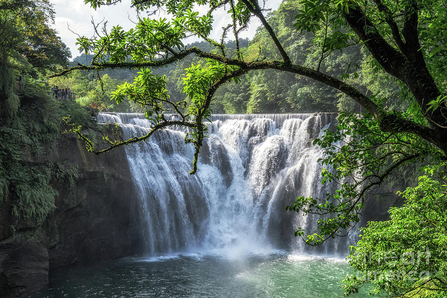 Shifen Waterfall In Taiwan Photograph by Aaron Choi - Pixels