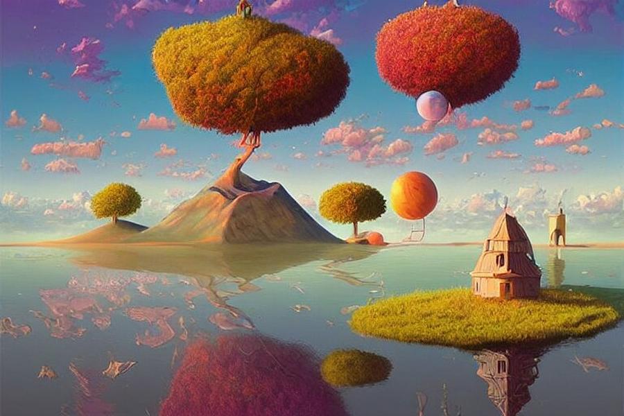 Surreal Glimpse Into Other Universe Digital Art by Stable Diffusion - Pixels