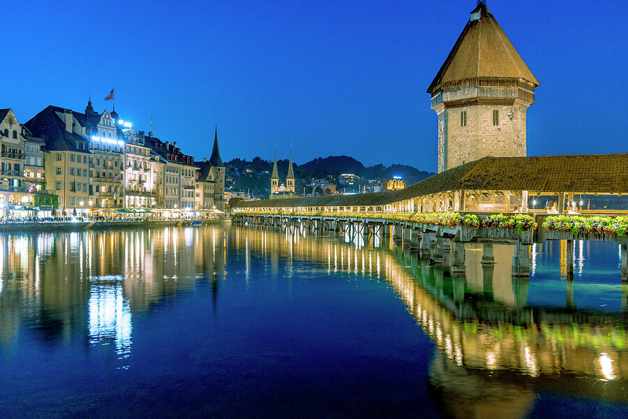 Switzerland, Luzern, Chapel Bridge #1 by Marco Arduino
