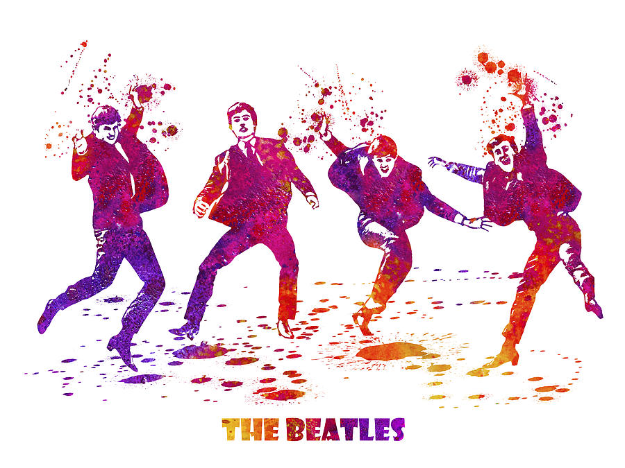 The Beatles Watercolor 01 Painting by StockPhotosArt Com | Fine Art America