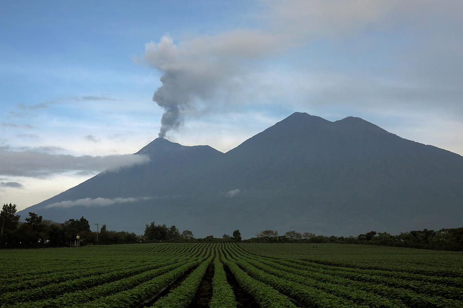 The Fuego Volcano is Seen from Ciudad Photograph by Jose Cabezas - Fine ...