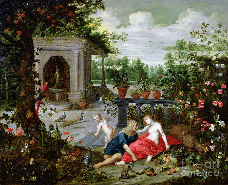 Vertumnus And Pomona Painting by Hendrik Van The Elder Balen - Pixels