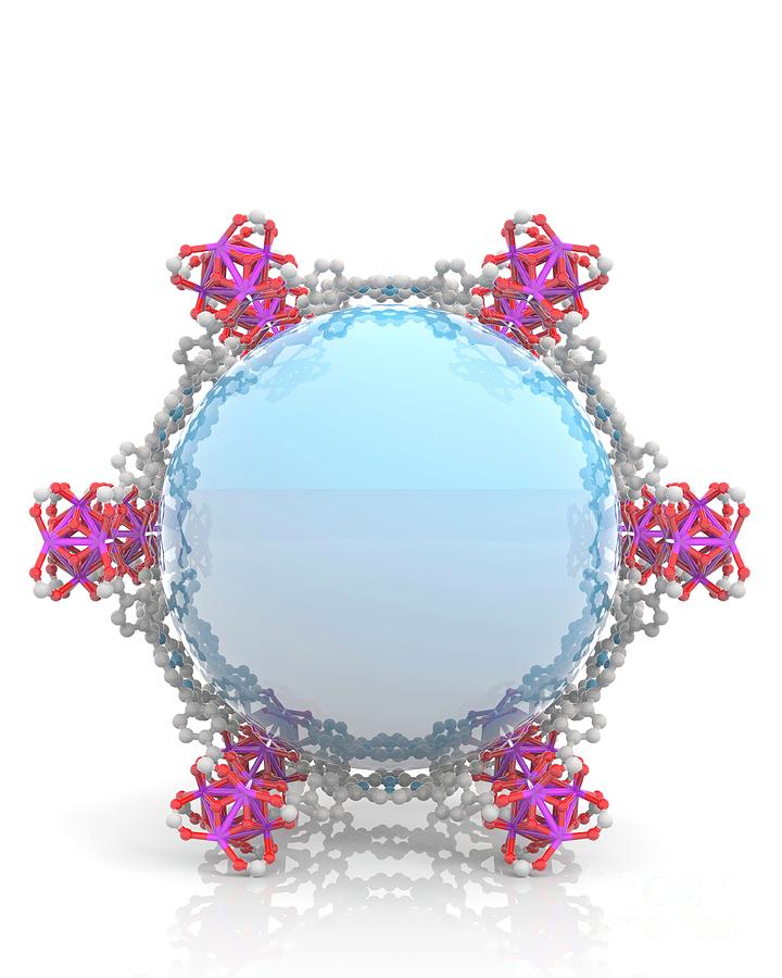 Metal-organic Framework Structure Photograph by Ramon Andrade 3dciencia/science Photo Library ...