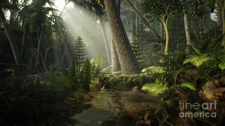 Permian Forest Photograph by Richard Jones/science Photo Library - Pixels