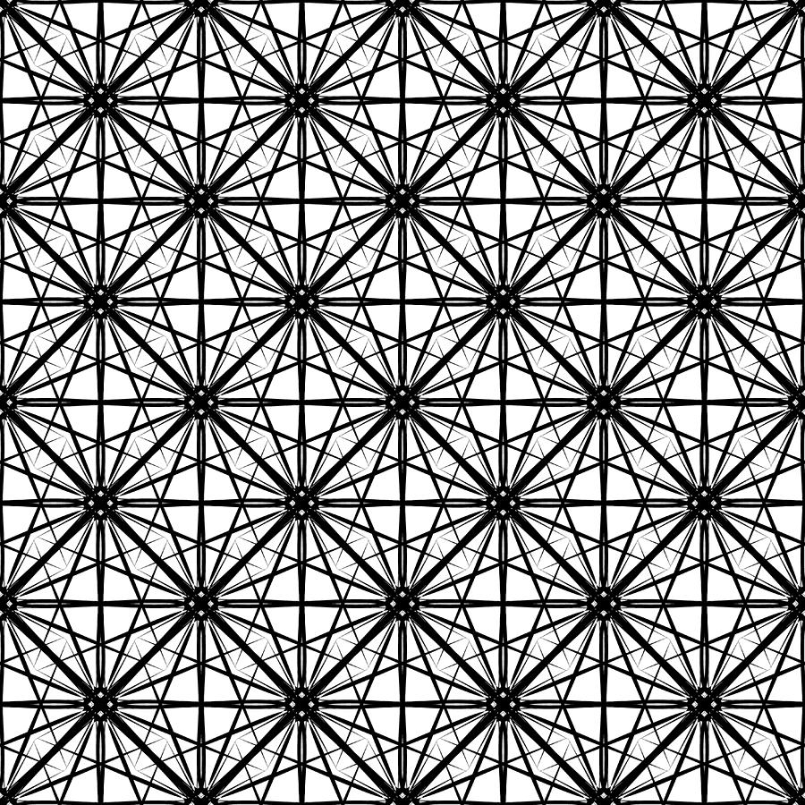 White And Black Pattern Painting By Black Gryphon - Fine Art America
