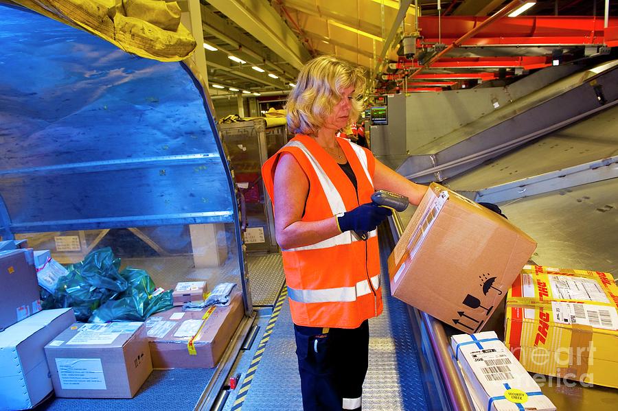 Parcel Processing Centre #12 by Science Photo Library