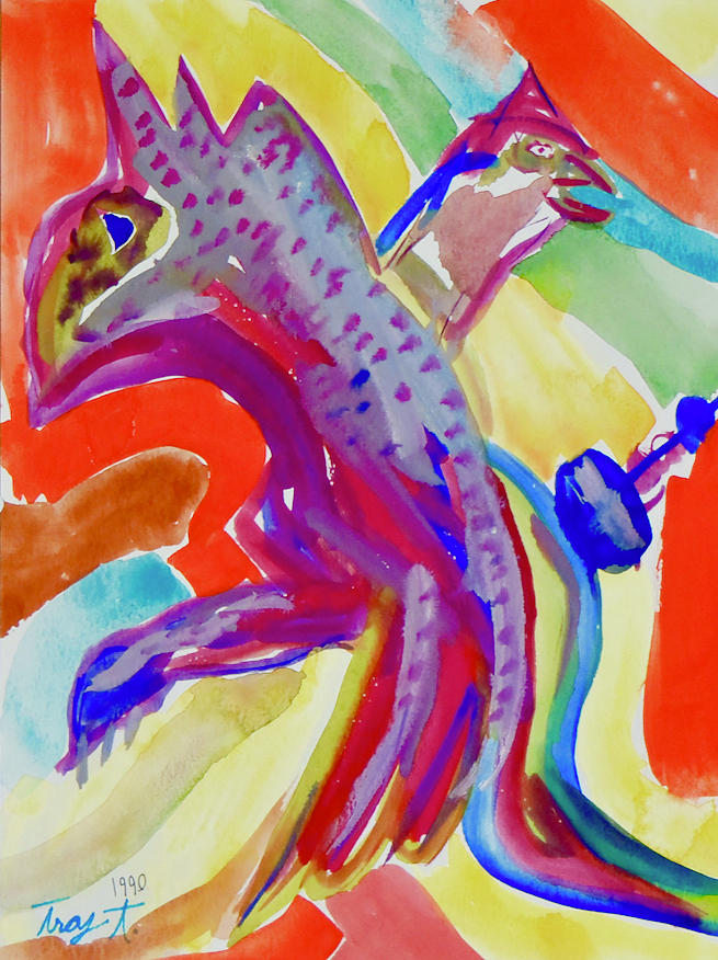 Creature Feature Painting by Troy Thomas - Fine Art America