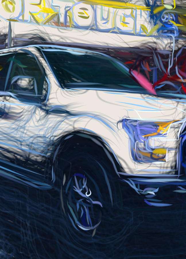 Ford F 150 Drawing Digital Art by CarsToon Concept - Fine Art America