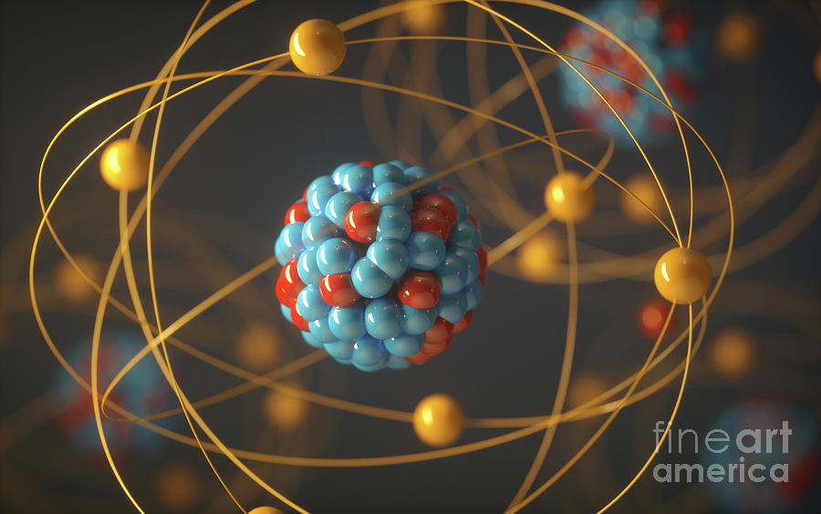 Atomic Structure #2 Photograph by Ktsdesign/sciencephotolibrary - Fine ...