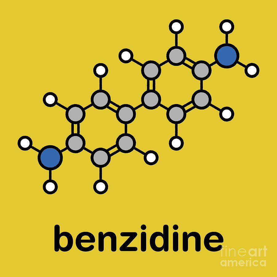 Benzidine Molecule Photograph by Molekuul/science Photo Library - Pixels