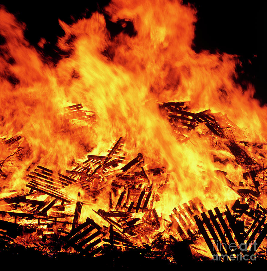 Bonfire. Photograph by Astrid & Hanns-frieder Michler/science Photo Library - Fine Art America