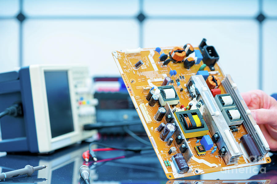 Circuit Board Witch Microcontroller Photograph by Wladimir Bulgar ...