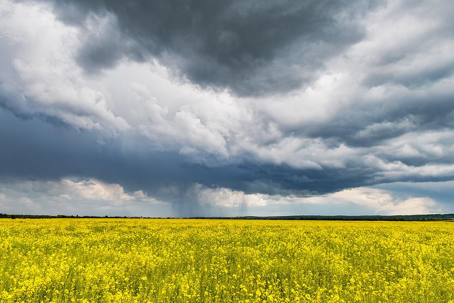 Dramatic Storm Clouds With Rain Photograph by Ivan Kmit - Fine Art America