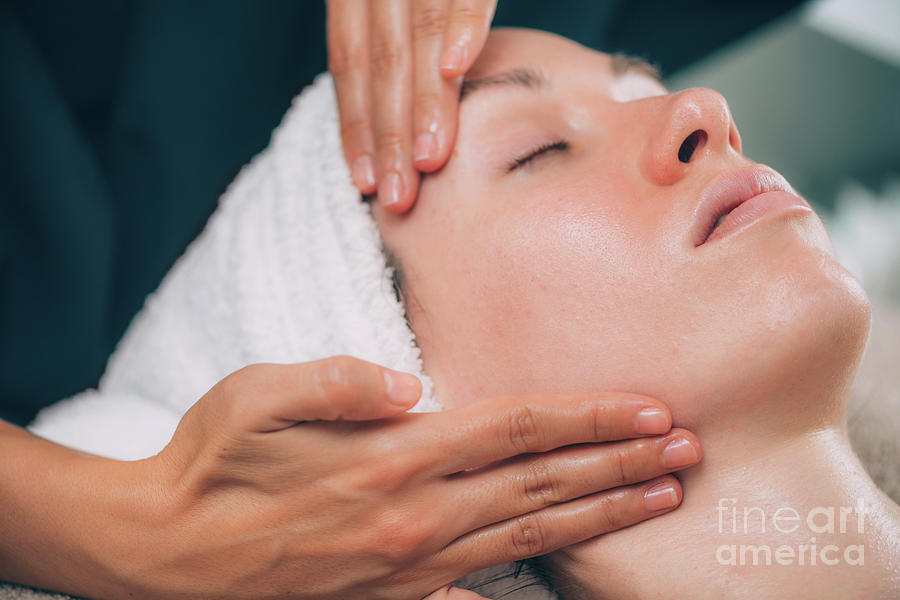 Face Lifting Massage 2 by Science Photo Library