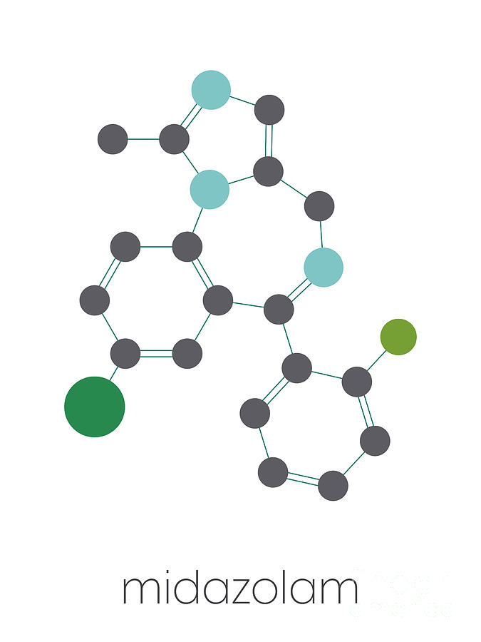 Midazolam Benzodiazepine Drug Photograph by Molekuul/science Photo ...