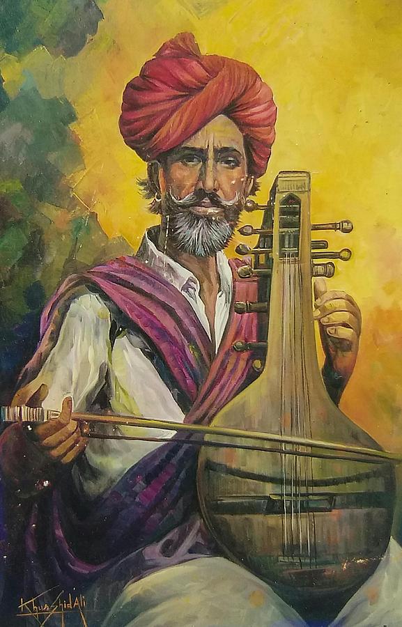 Musical baba Painting by Vishal Gurjar - Pixels
