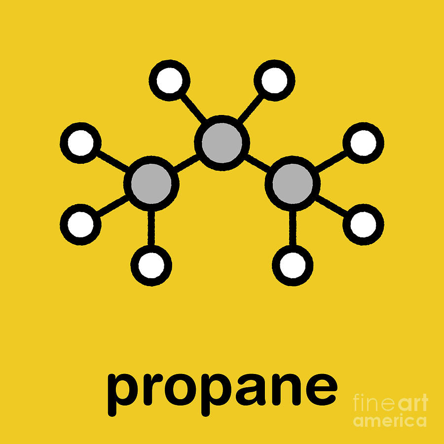 Propane Hydrocarbon Molecule #2 by Science Photo Library