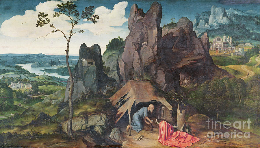 St. Jerome In The Desert Painting by Joachim Patinir - Fine Art America
