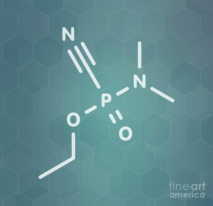 Tabun Nerve Agent Molecule Photograph by Molekuul/science Photo Library ...