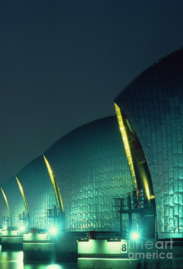 Thames Flood Barrier Photograph By Alex Bartel Science Photo Library