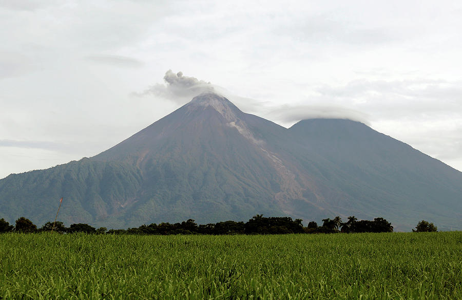 The Fuego Volcano is Seen from San Photograph by Luis Echeverria - Fine ...