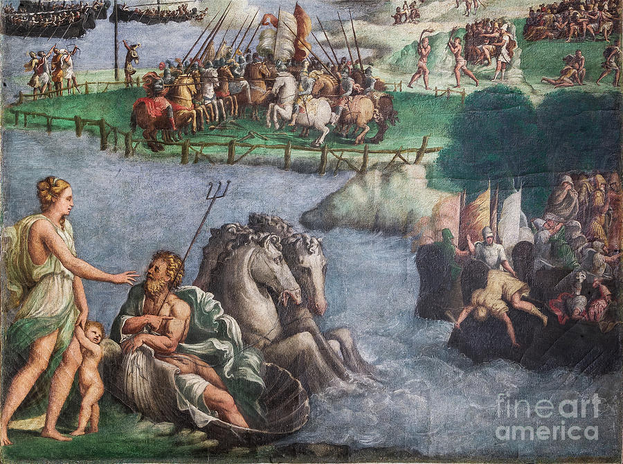 Venus Prays Neptune To Protect Aeneas' Ships From Aeneid Canto V, Detail Of 2384655 Painting by ...