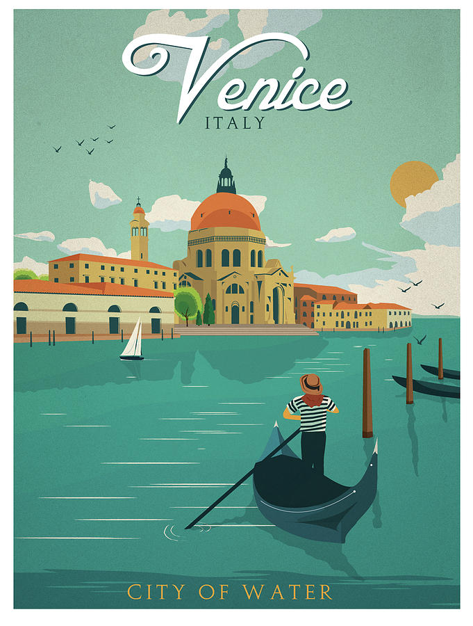 Vintage poster - Venice Painting by Vintage Images - Pixels