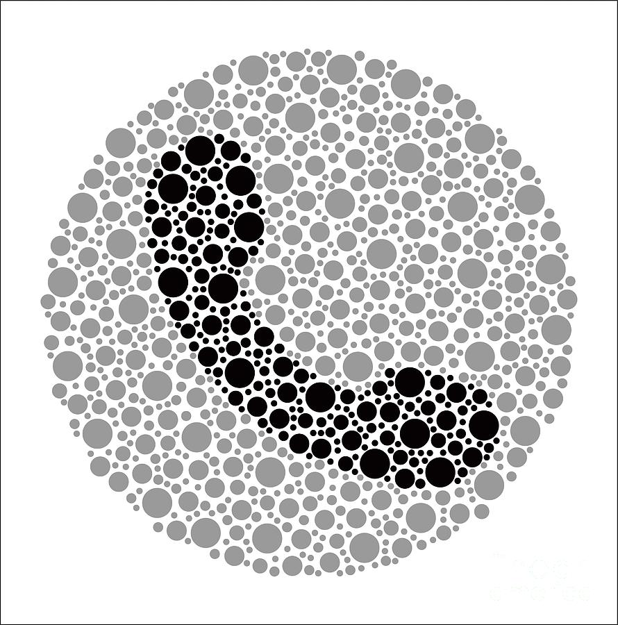 Colour Blindness Test Chart #258 by Science Photo Library