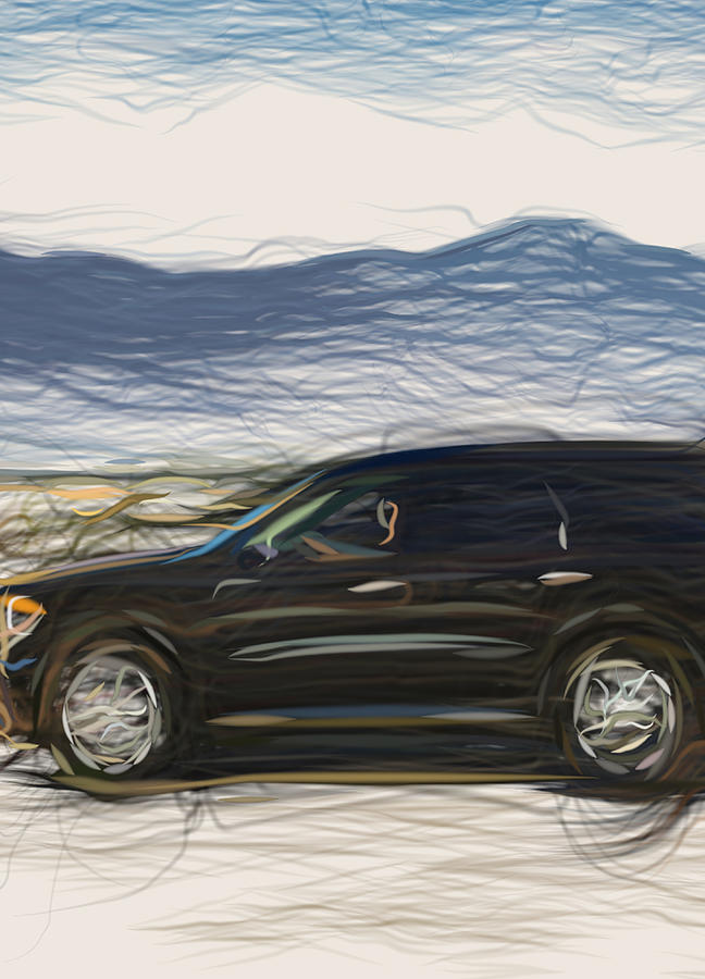 Dodge Durango Drawing Digital Art by CarsToon Concept - Fine Art America