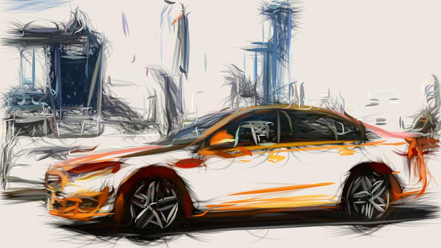 Ford Falcon XR6 Draw Digital Art by CarsToon Concept - Pixels