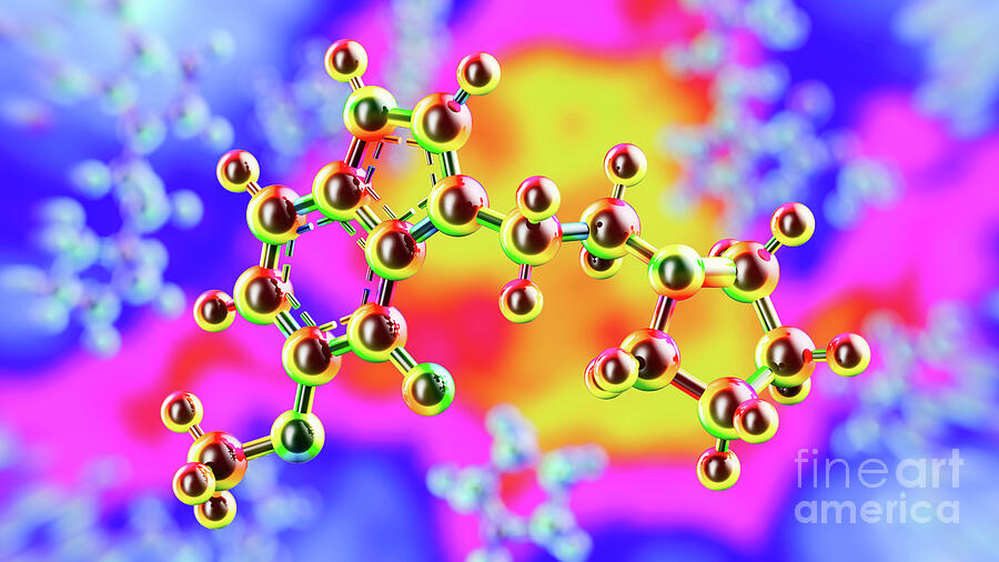 Molecular Structure Of 4-f #3 by Thom Leach / Science Photo Library