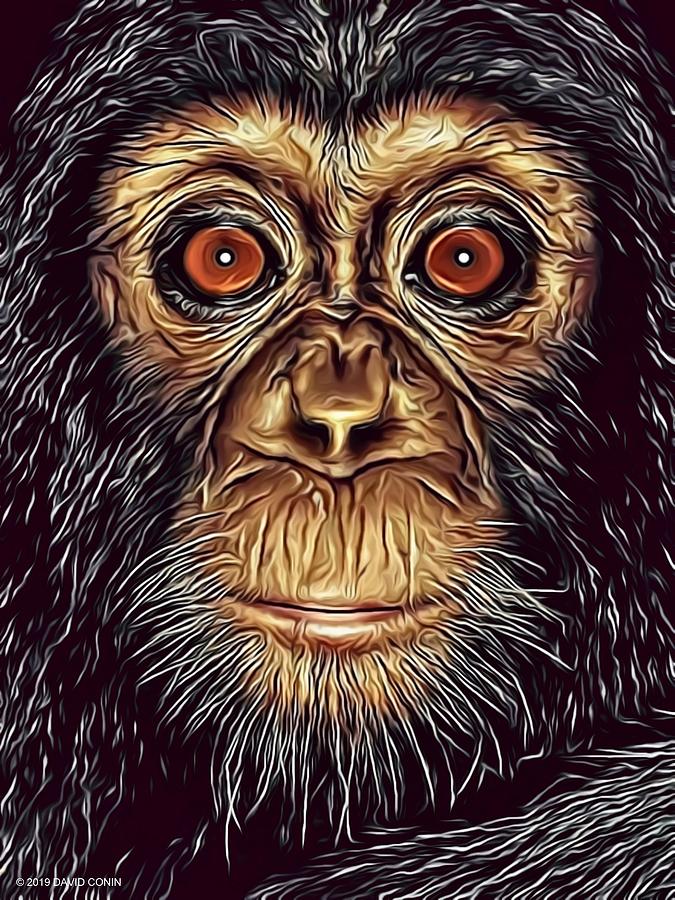Monkey Digital Art by David Conin - Fine Art America