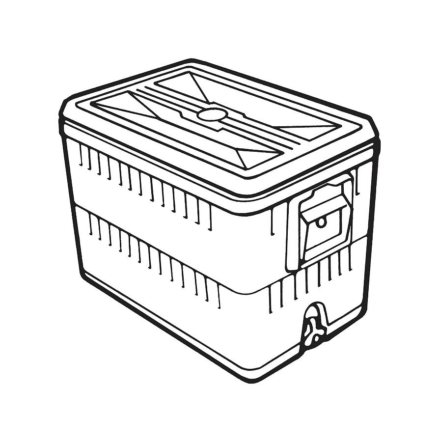 Single rectangular container Drawing by CSA Images - Fine Art America