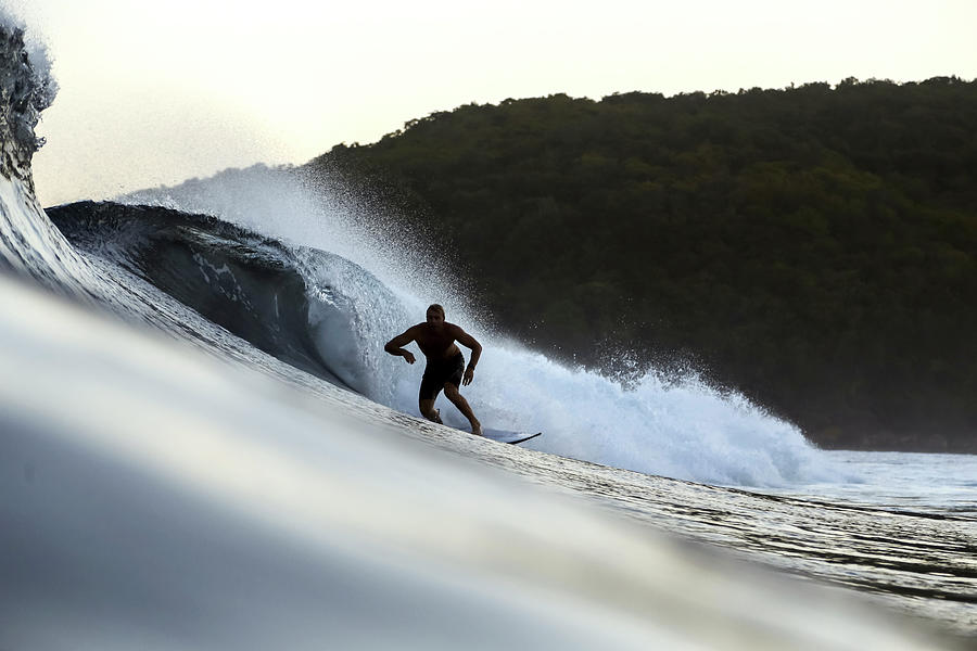 Surfer On A Wave Photograph by Cavan Images - Fine Art America
