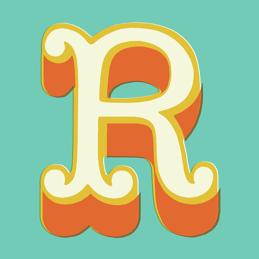 Letter R Drawing by CSA Images - Fine Art America