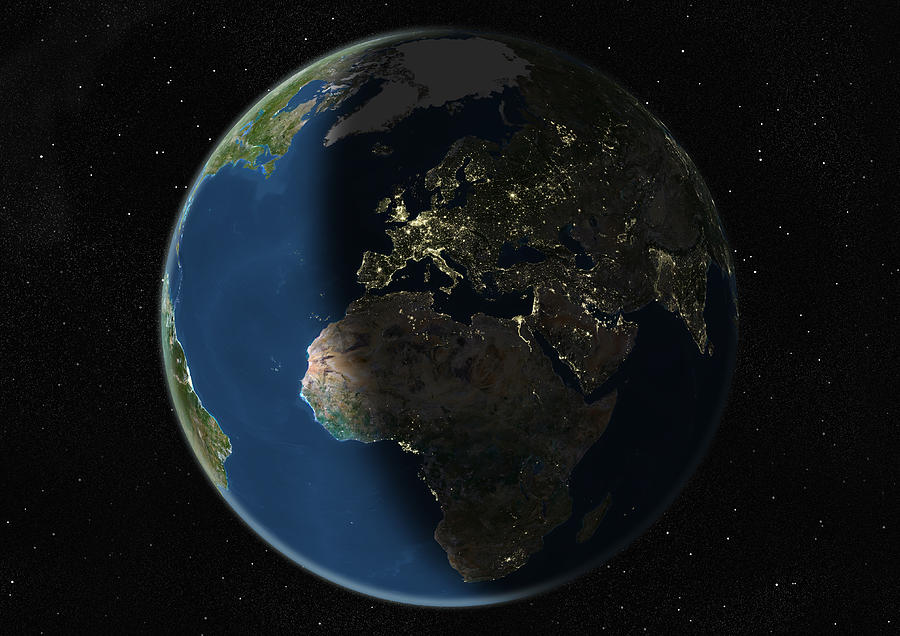 Globe Centred On Europe And Africa Photograph by Uig - Fine Art America Globe Centred On Europe And Africa Photograph by Uig - Fine Art America