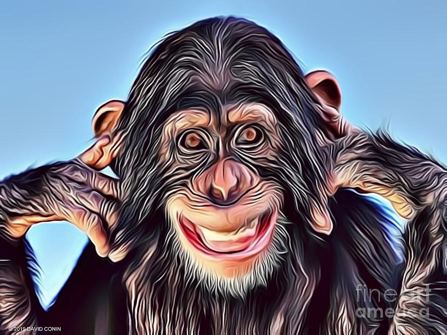 Monkey Digital Art by David Conin - Fine Art America
