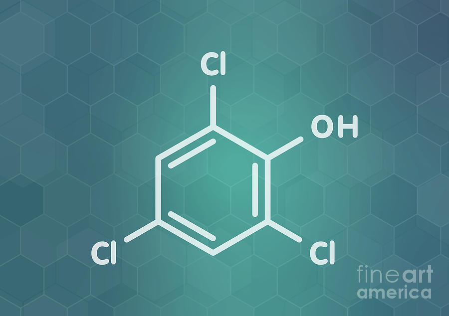 Trichlorophenol Molecule #5 Photograph by Molekuul/science Photo ...