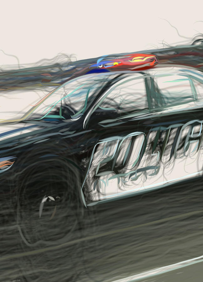 Ford Interceptor Drawing Digital Art by CarsToon Concept - Pixels