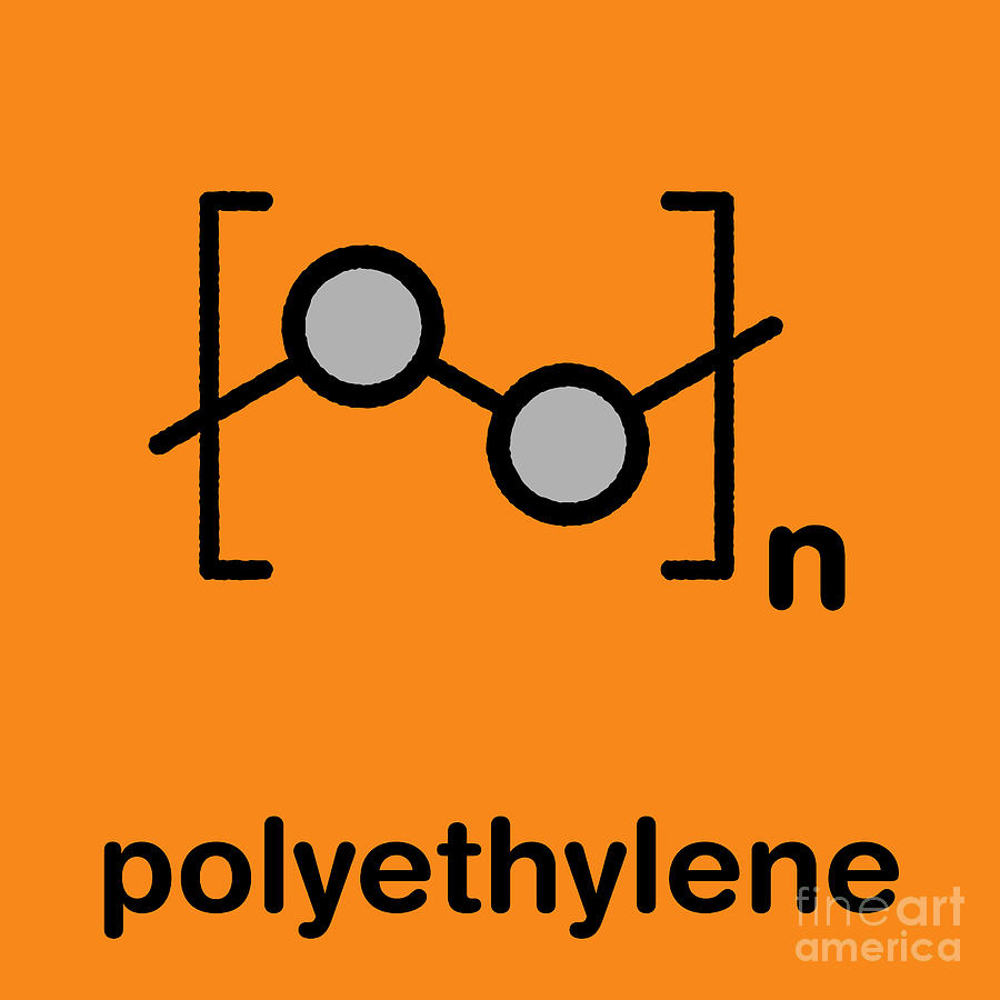 Polyethylene Polymer Chemical Structure #6 Photograph by Science Photo ...