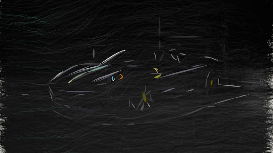 Ferrari Scuderia Spider Draw Digital Art by CarsToon Concept - Fine Art ...