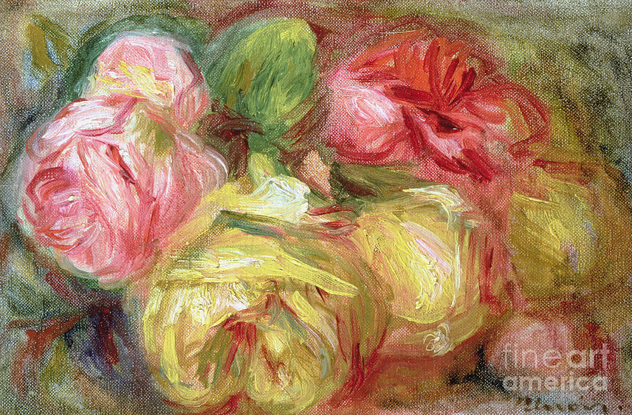 Roses Painting by Pierre Auguste Renoir - Fine Art America