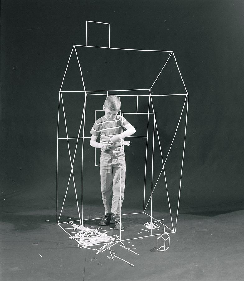 A boy working Digital Art by Peter Stackpole - Fine Art America